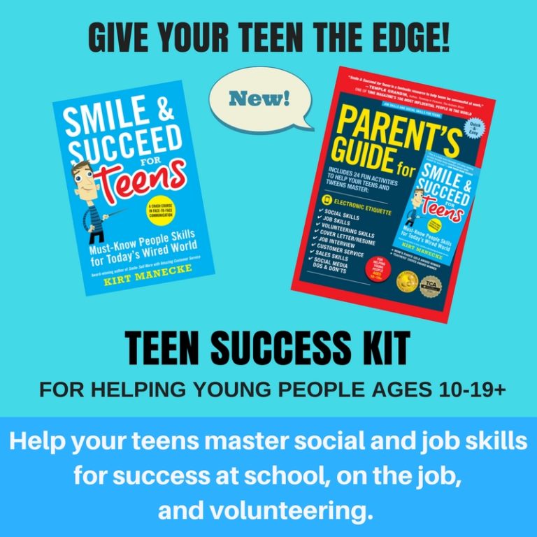Soft Skills Training - Teen Success Kit Parent's Guide, Smile & Succeed ...